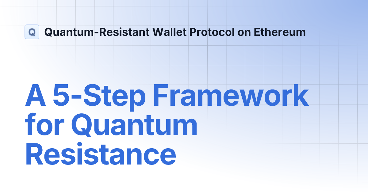 A 5-Step Framework for Quantum Resistance | Quantum-Resistant Wallet ...